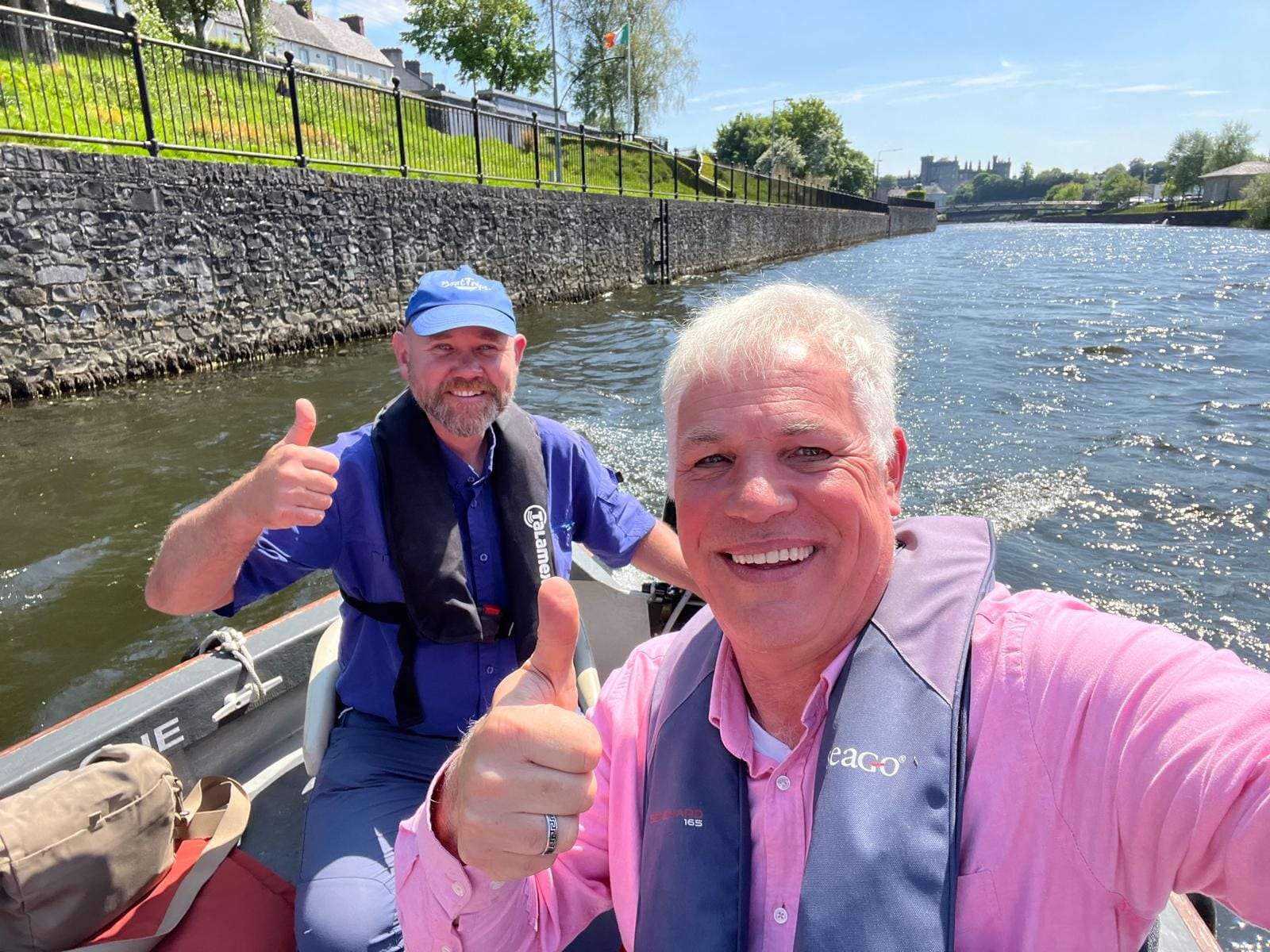 Eugene Doyle joins Cliff Reid aboard BoatTrips.ie